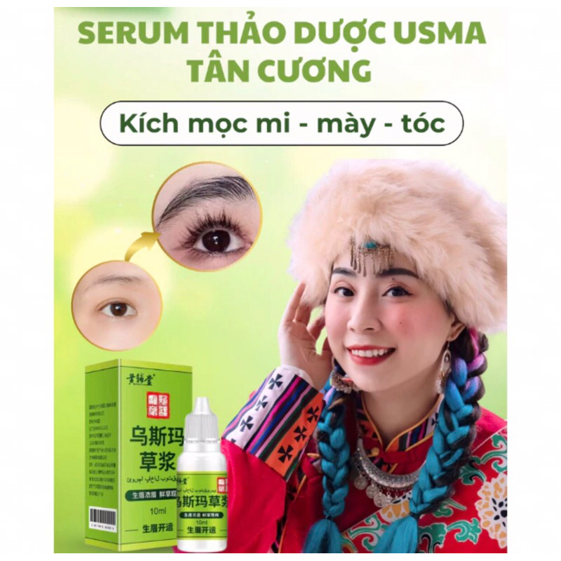 Usma Xinjiang Herbal Serum Stimulates Fast Eyelash and Hair Growth ...