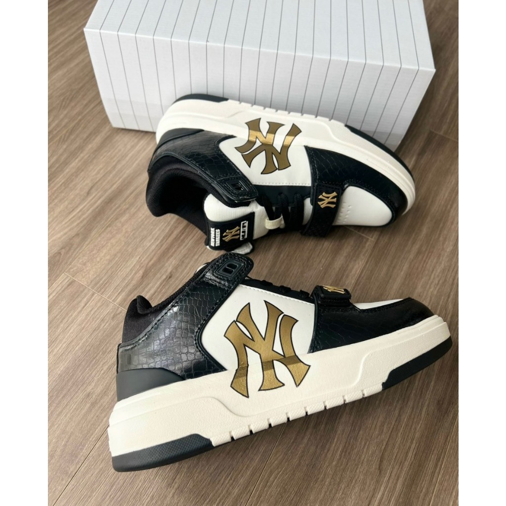 [GENUINE] Mlb CHUNKY LINER MID LUX NEW YORK YANKEES BLACK SHOES ...
