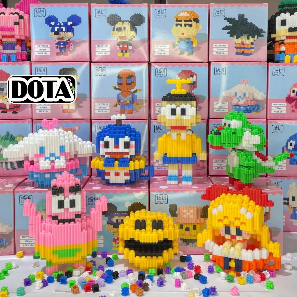 10 Sets of Mini 3D Assembly Model Toys 12cm High Beautiful Mixed with ...