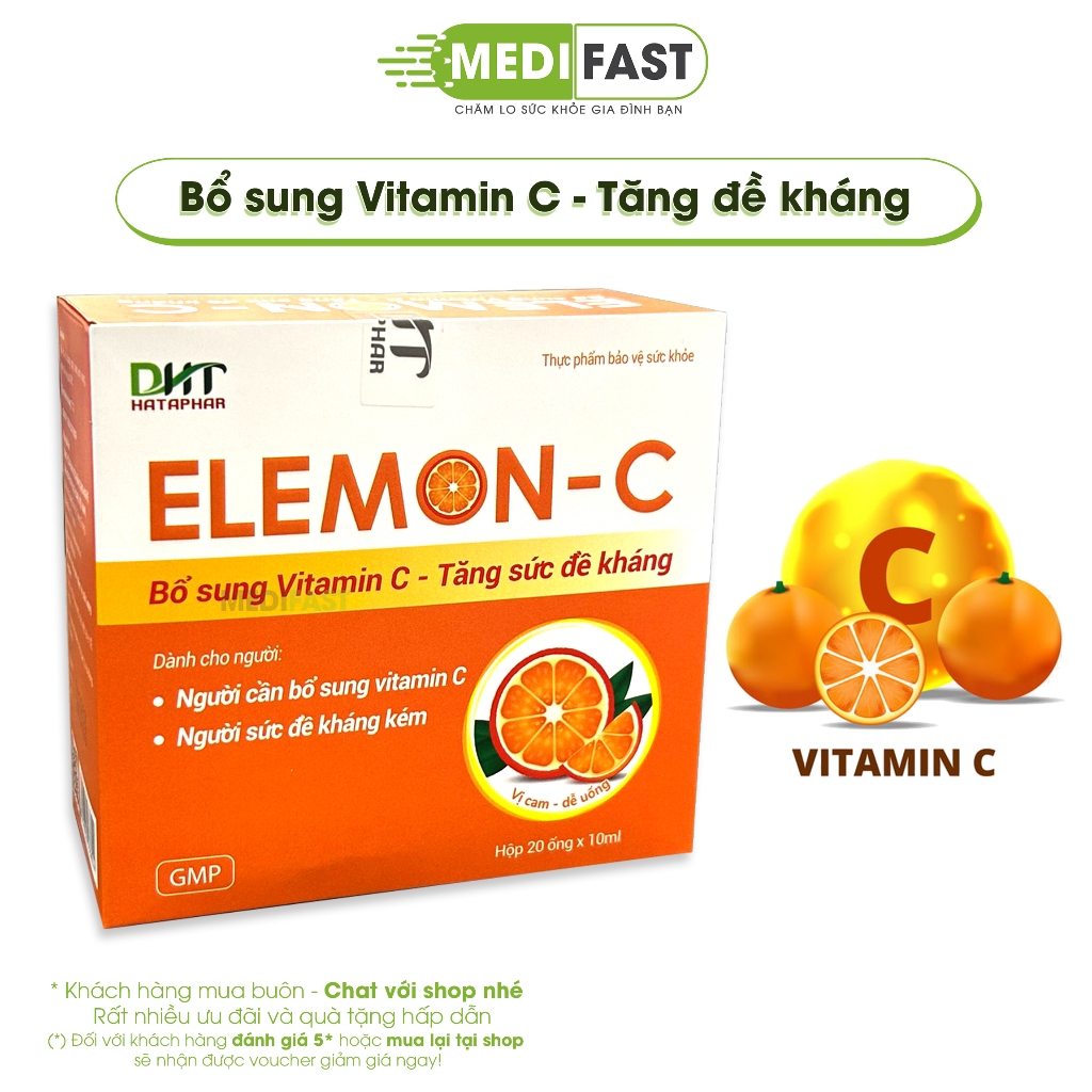 Elemon C syrup box of 20 tubes - Supplementing Vitamin C to reduce ...