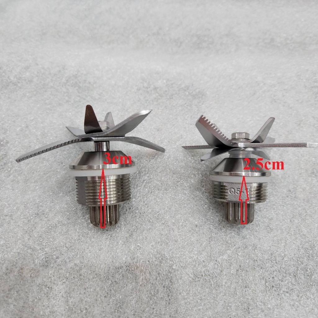 Short and long 6-blade and 8-blade industrial blender blade set ...