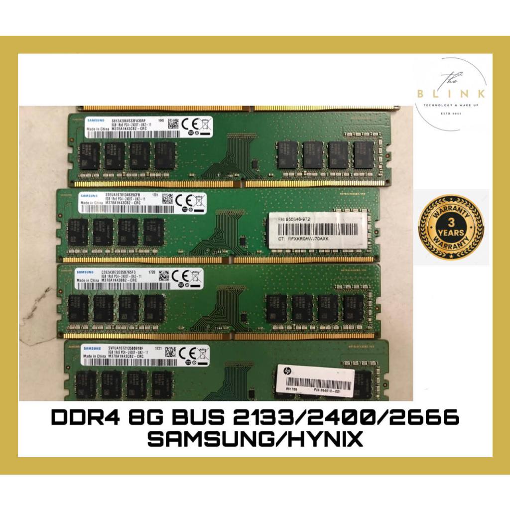 Ram DDR4 (PC4) 8gb bus 2666, 2400, original ram synchronous and stable ...