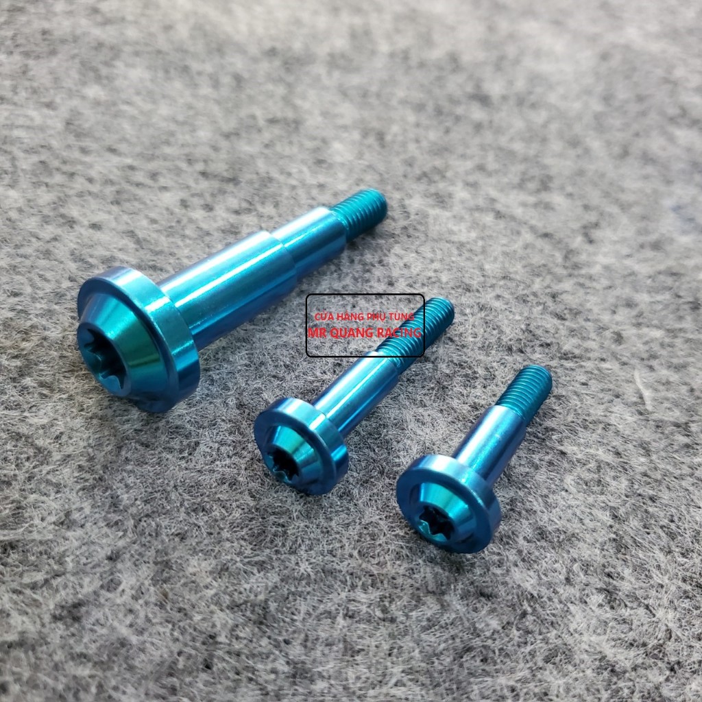 XO (GR5) Vario 125, 150 emerald green Titanium brake lever screw set ...