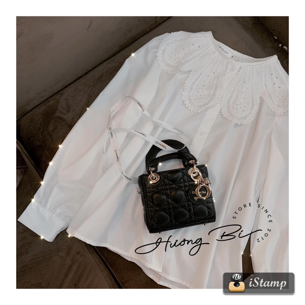 Ulzzang stylized embroidered lace collar white shirt | Shopee Malaysia