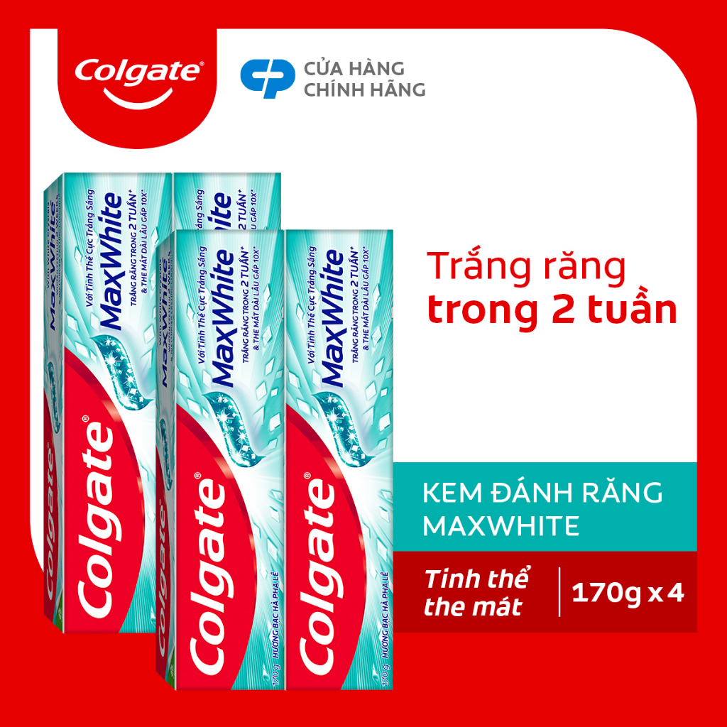 Colgate MaxWhite cool crystal toothpaste 170, whitens teeth in 2 weeks ...