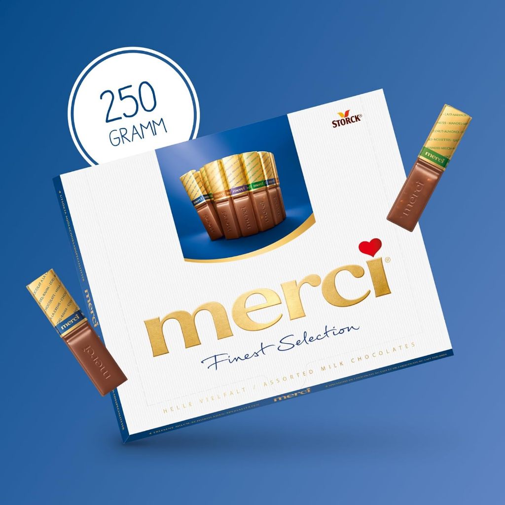 (Domestic German product) Merci Chocolate Candy 250g - small bar with ...