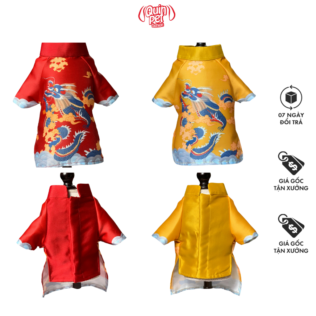 Quin Pet Ao Dai For Pets Without Hair Catching, Ao Dai For Dogs And ...