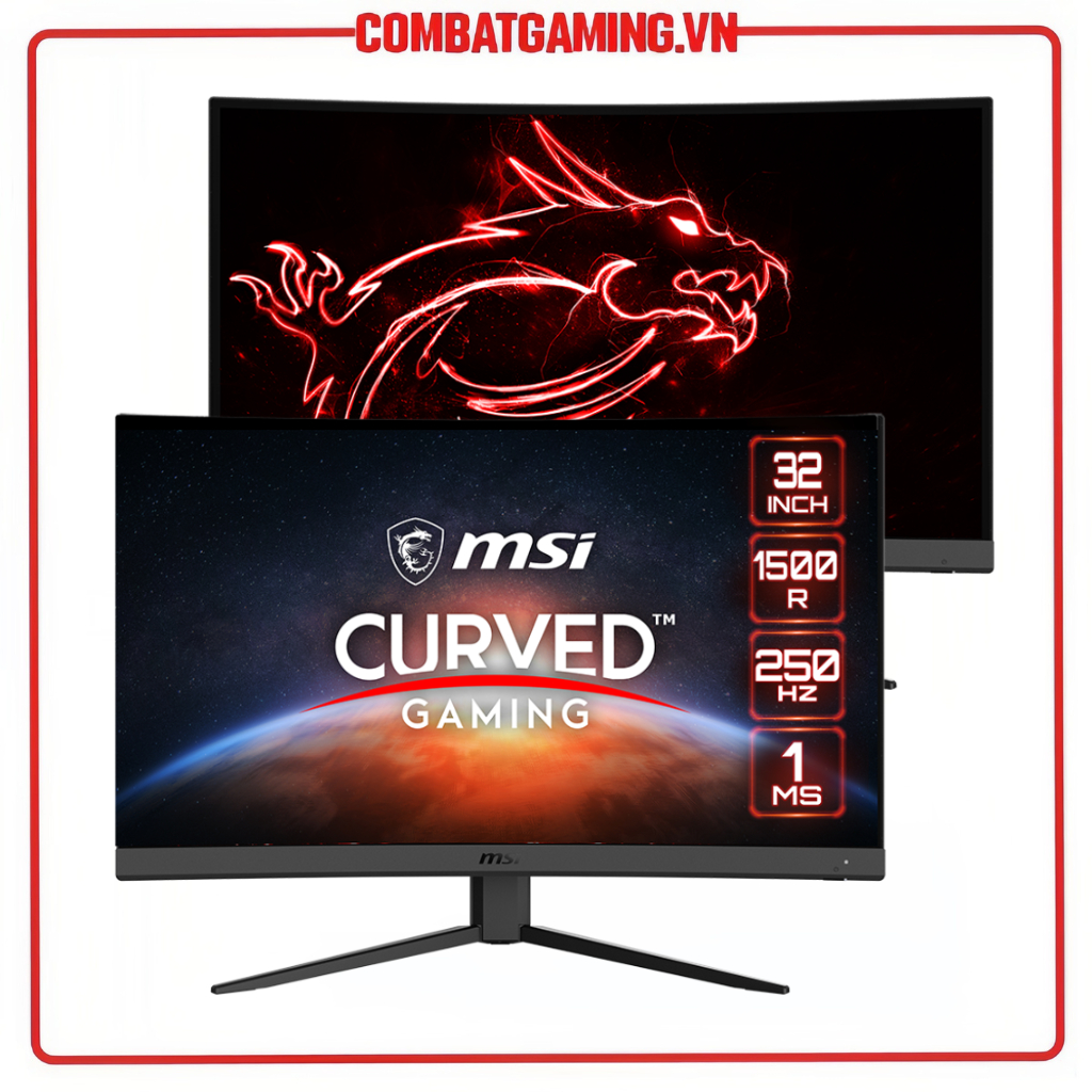Msi Optix G32C4 (32"FHD /VA /165Hz /1ms /1500R) Curved Gaming Screen ...