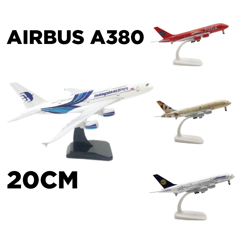 Airbus A380 metal aircraft model with 20cm removable base | Shopee Malaysia