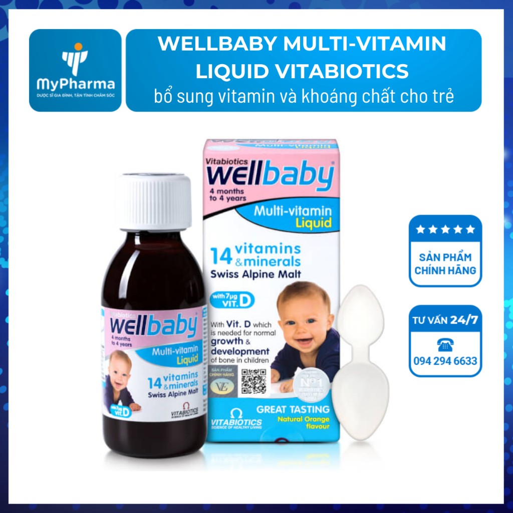 Wellbaby Multi-vitamin Liquid Vitabiotics From The Uk - Supplement ...