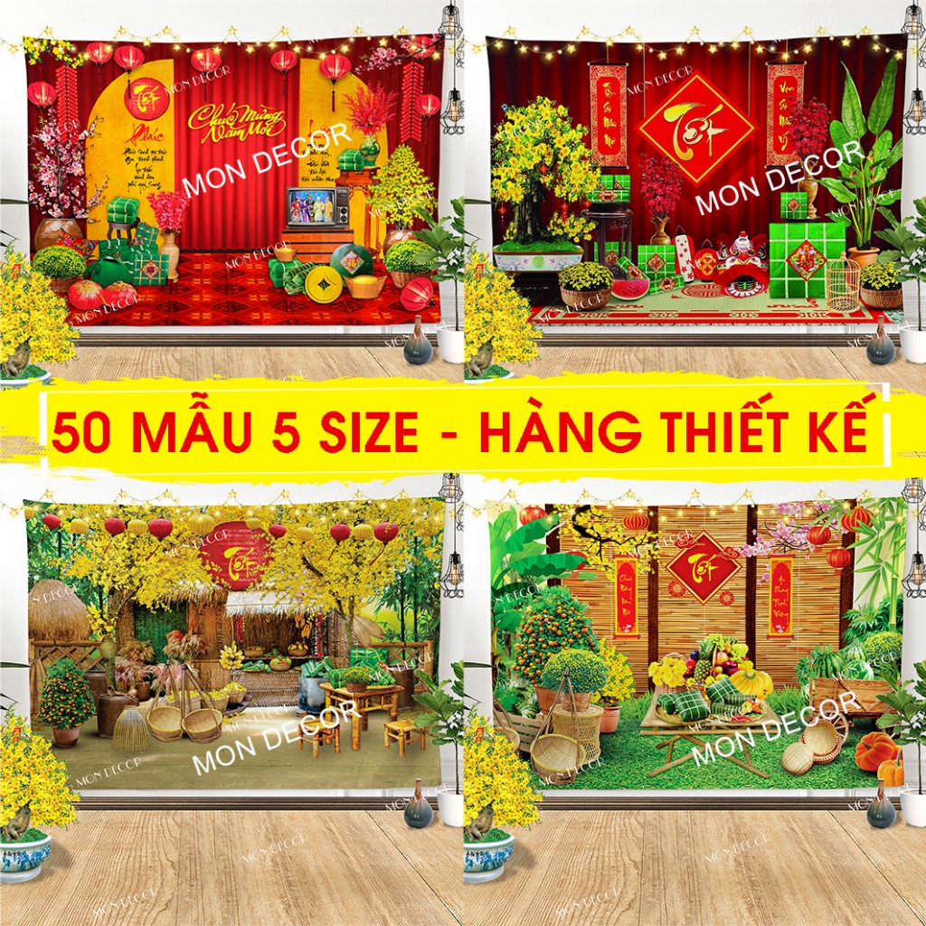 Decorative canvas painting CNY check-in photography backdrop with large ...
