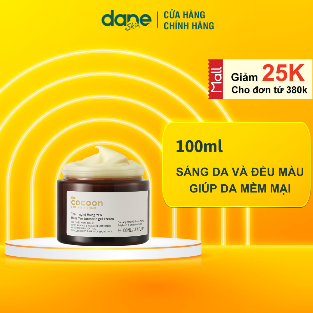 Big Size Hung Yen COCOON Turmeric Jelly 100ml - Helps brighten skin and ...