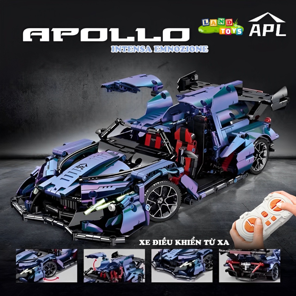 (1:14) Apollo Intensa Emnozione Remote Control RC Supercar Model Puzzle ...