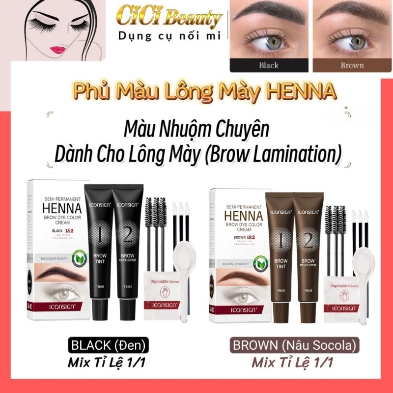 Henna PREMIUM EYEBROW DYE BROW LAMINATION (Orange Peel Extract ...