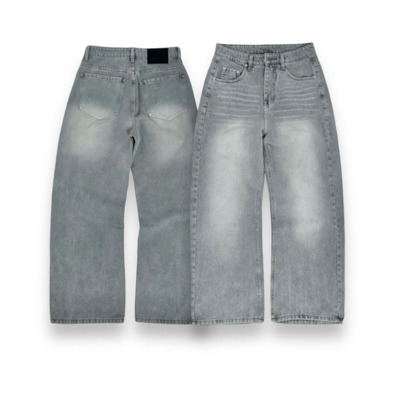LIGHT SMOKE V2 - SMOKE wash jeans 1076 | Shopee Malaysia