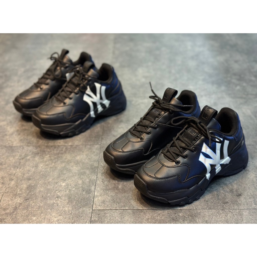 [genuine] Women's MLB BigBall Chunky Full Black Shoes are extremely ...