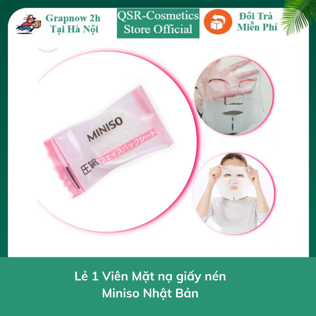 Odd 1 Japanese Miniso Compressed Paper Mask | Shopee Malaysia