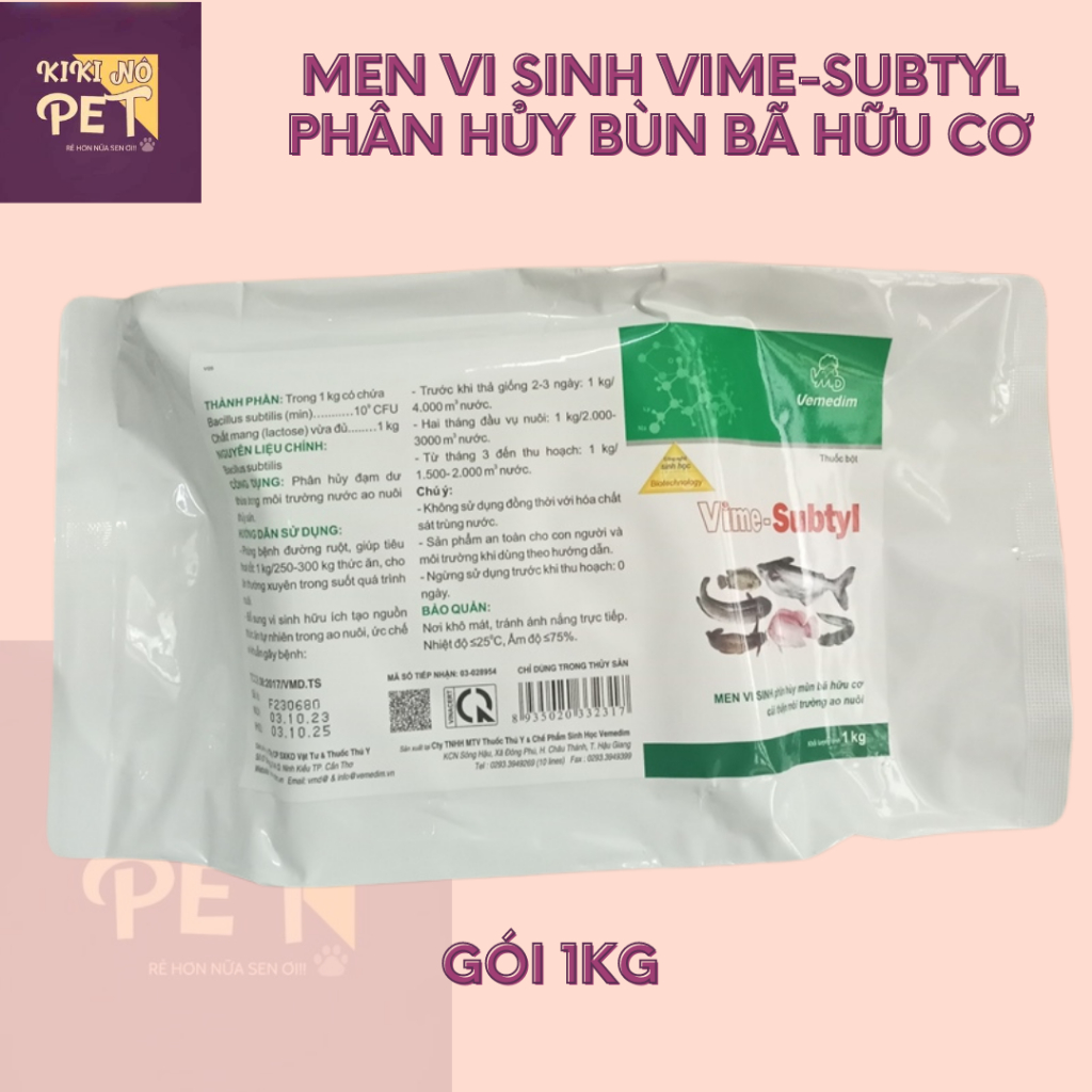 Vime-subtyl Organic Sludge Decomposition Probiotics for Fish Ponds 1Kg ...