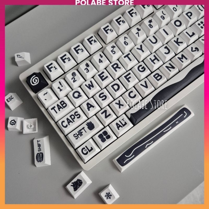 Keycap Painting Font Cherry profile mechanical keyboard Polabe Store ...