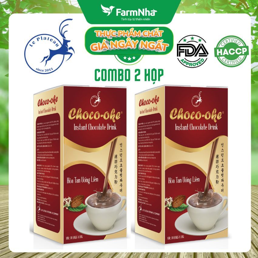 (Combo Of 2) Le Plateau Coffee Choco Oke instant chocolate 180g 10 ...