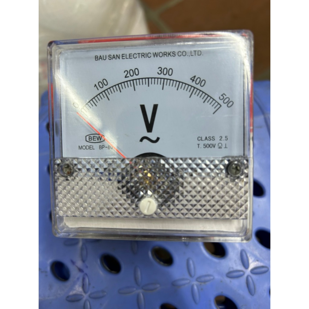 Bew 500V Alternating Current 500VAC 8x8x3.5cm Voltmeter Meter ...