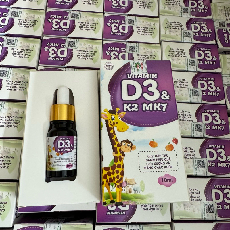 Dk Gold Aquatrim D3 Baby Ddrops Vitamin D3 K2 MK7 small bottle 10ml for children from birth ...