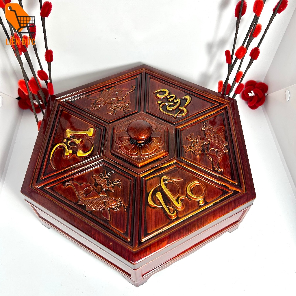 Jam Tray CNY Phuc Loc Tho, Beautiful And Luxurious Confectionery Box ...