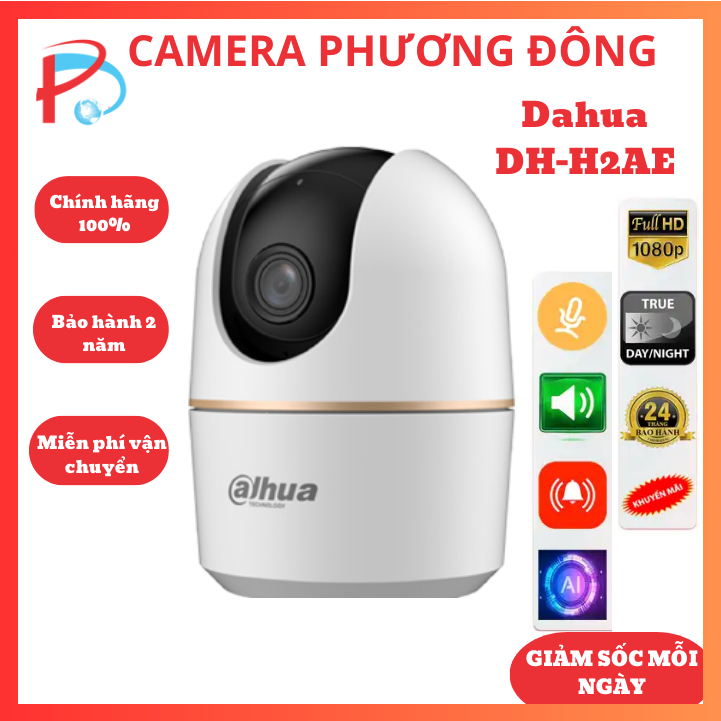 Dahua DH-H2AE Wifi Camera 2M Two-Way Talk, Smart Infrared Technology ...