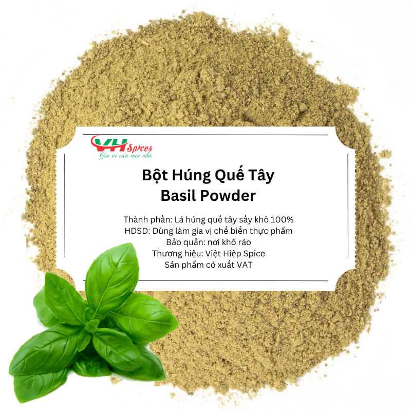 Basil Powder - Pure Basil Leaf Powder 1Kg Bag (Basil Powder) Viet Hiep ...