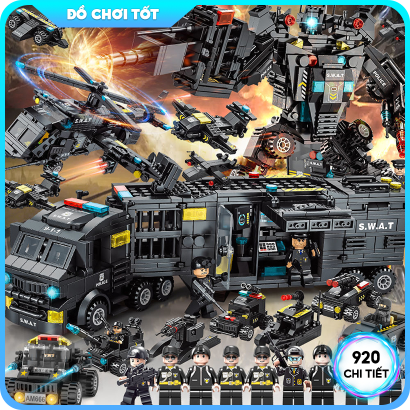 [1619 Details] Police assembly toy set, swat assembly model, military ...