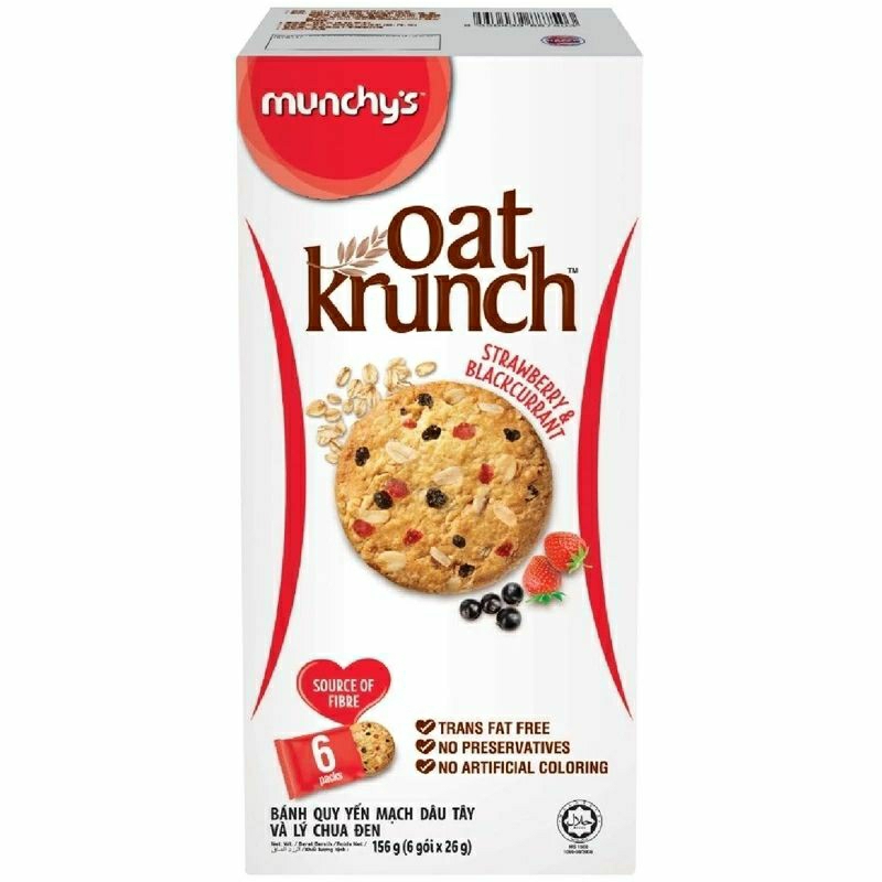 Munchy's OAT KRUNCH OAT BISCUITS IMPORTED IN MALAYSIA - BOX 156G (6 packs x 26g) | Shopee Malaysia