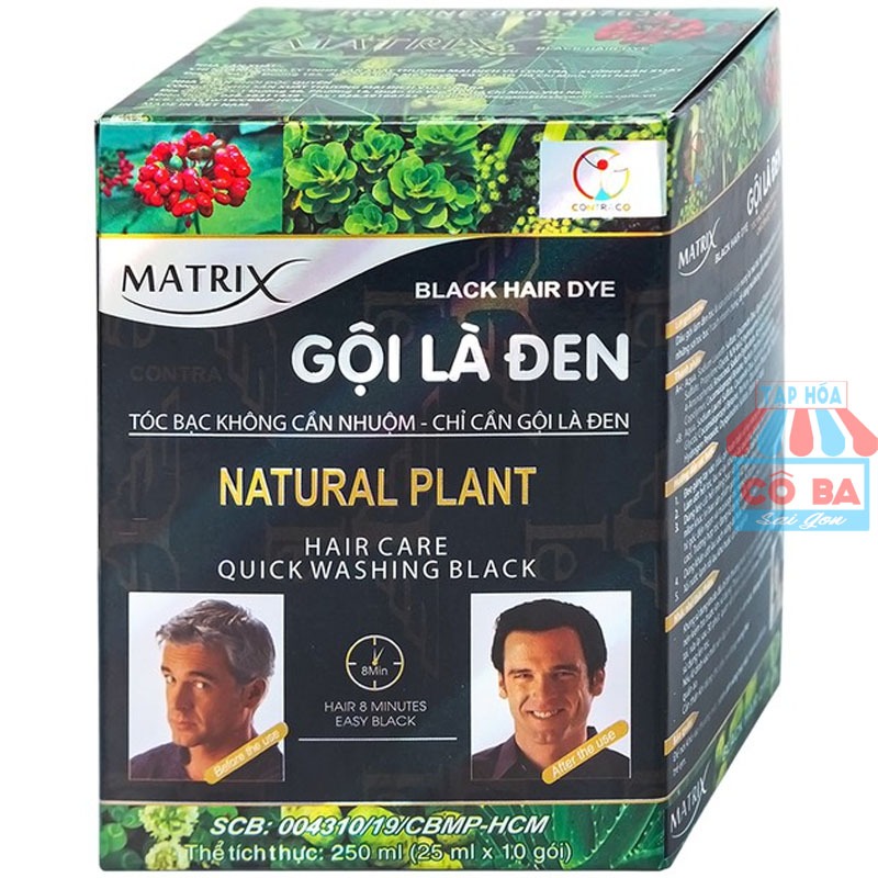 Matrix Black Hair Dye Shampoo - Box of 10 Packs / 25 ML | Shopee Malaysia