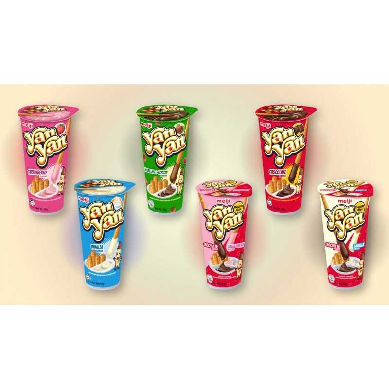 Meiji Yan Yan cake sticks with dipping cups 50g | Shopee Malaysia