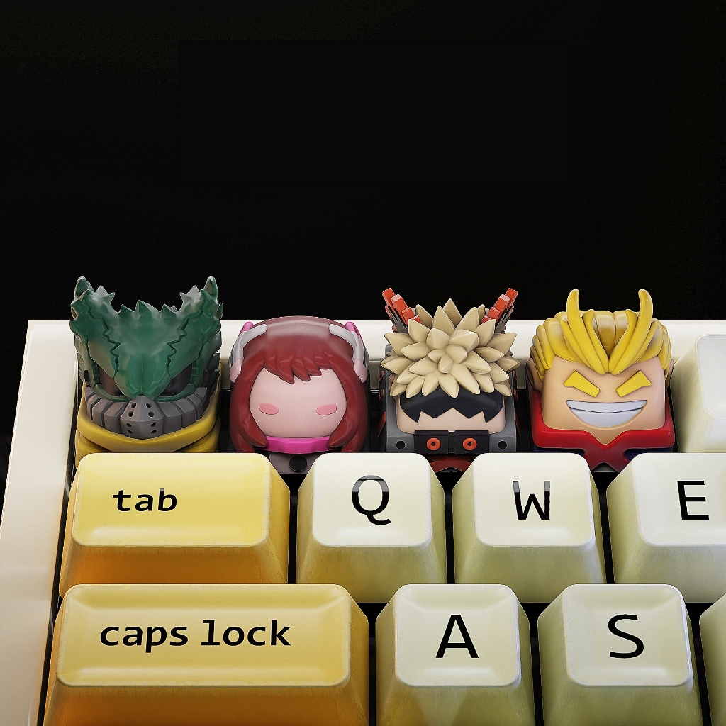My Hero Academy/Superhero Academy keycap blank - Deku, All Might ...