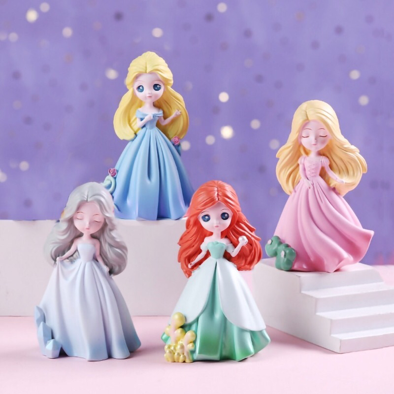 Plaster statue of a pretty princess on the side 10cm (beautiful product ...