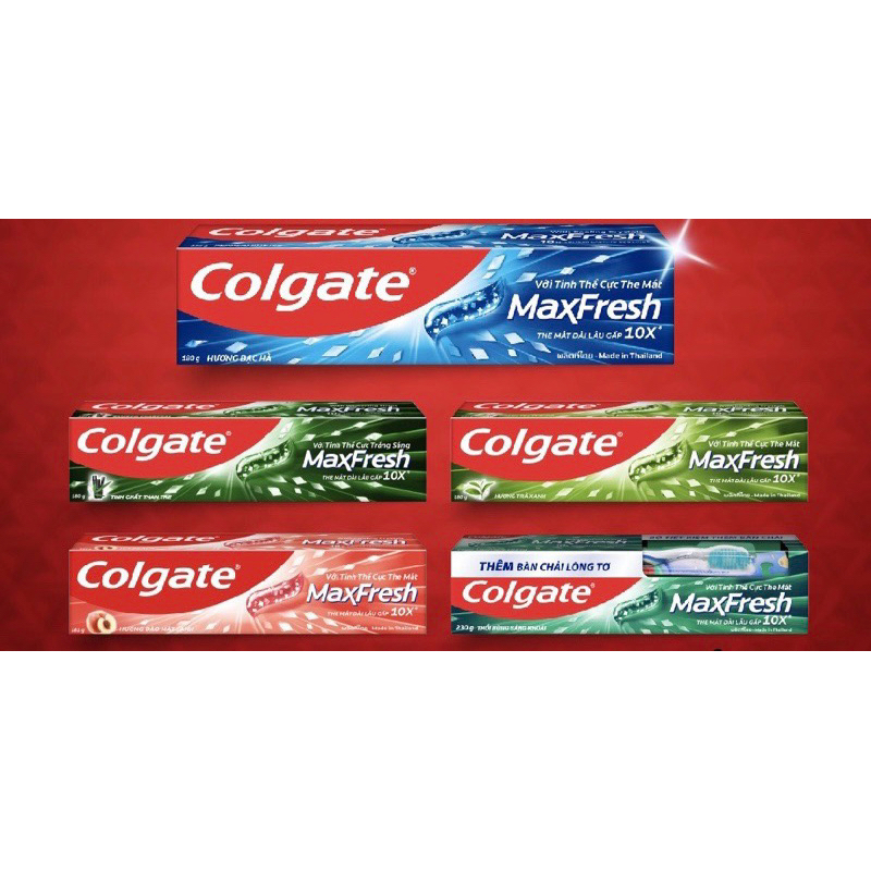 Colgate Max Fresh Toothpaste 180g Mint/green tea flavor | Shopee Malaysia