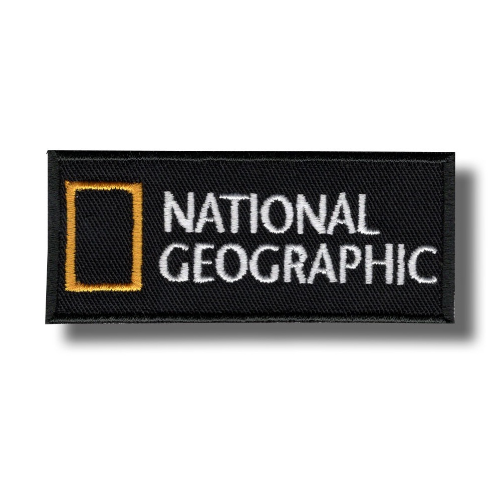 National Geographic logo heat-iron embroidered fabric Patch D35 ...
