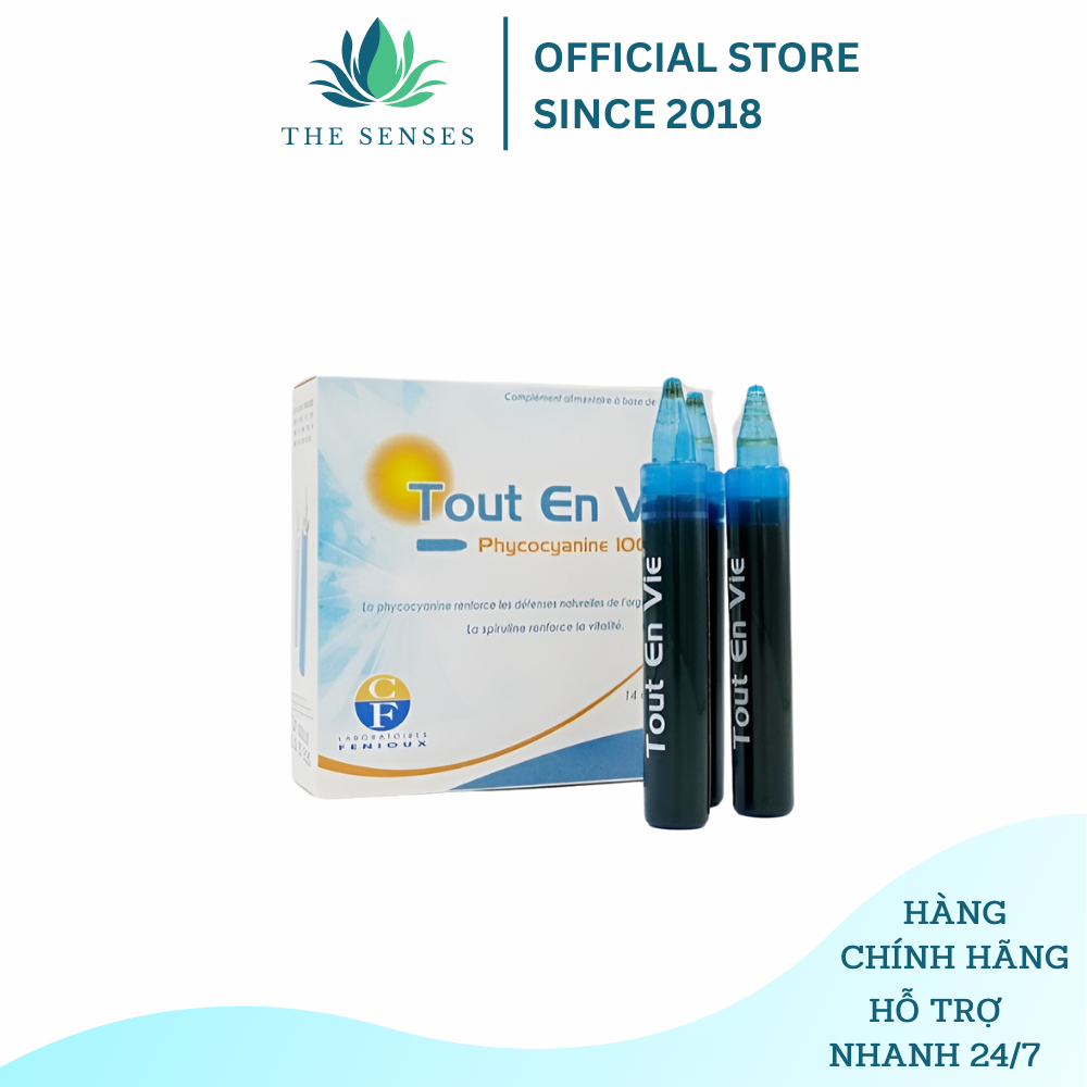 Vitamin C seaweed solution TOUT EN VIE France 100MG box of 14 tubes ...