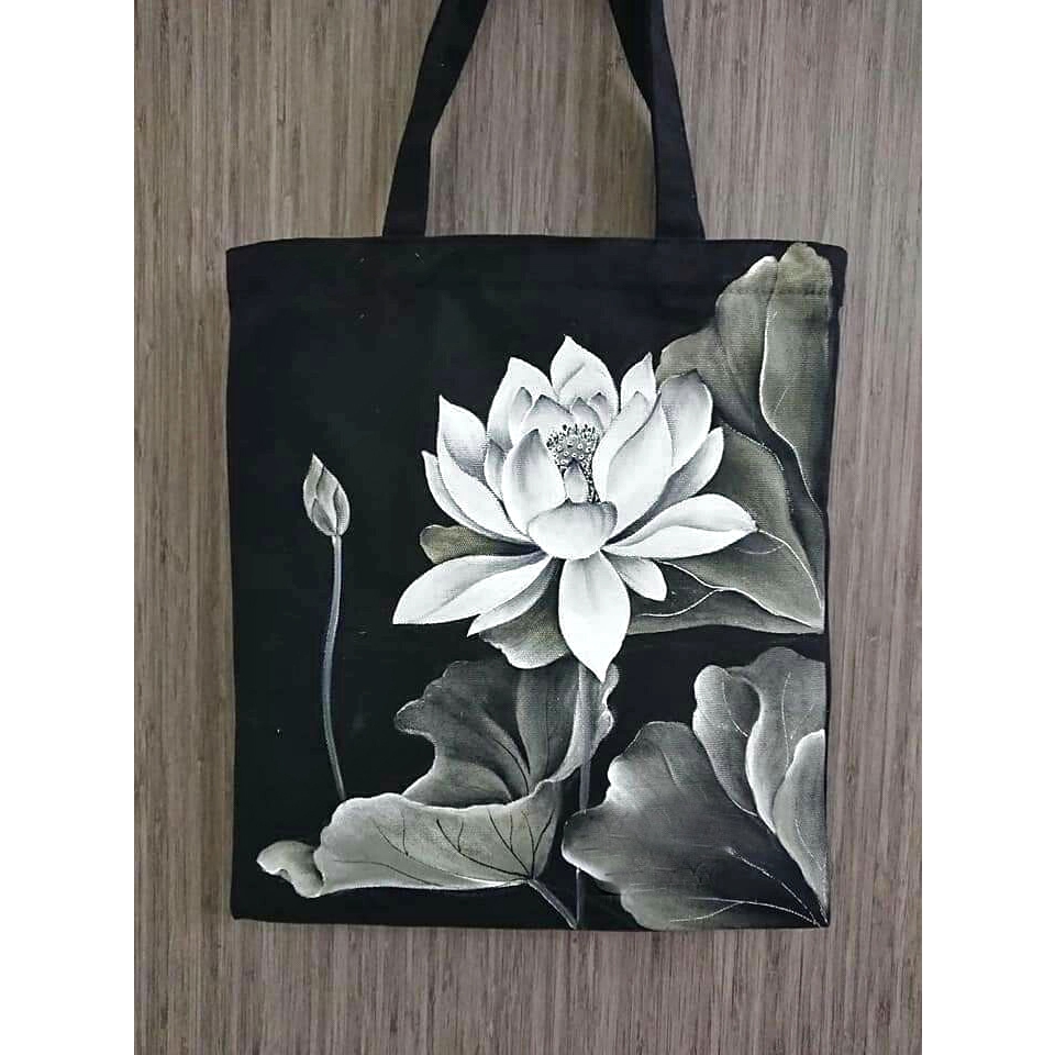 Class A Eco Bag Canvas Tote Bag, 100% hand-painted, very sophisticated ...