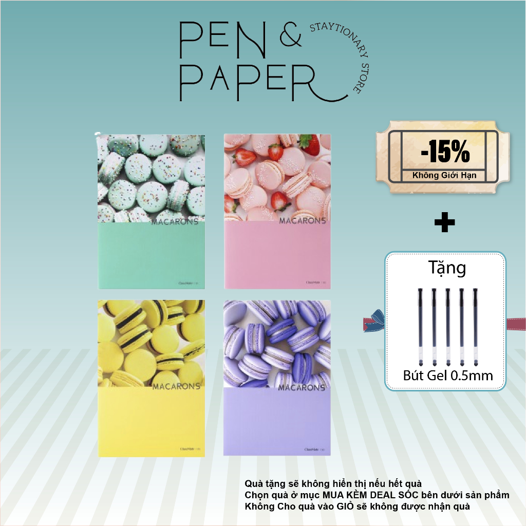 CLASSMATE Macarons Horizontal Notebook 200 Pages, Waterproof Matte ...