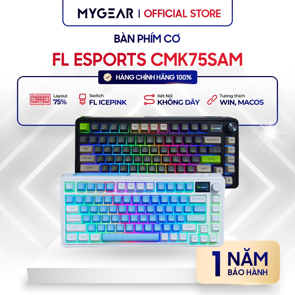 Fl ESports CMK 75 SAM Mechanical Keyboard (Hotswap/ Sweep Circuit/ 3 ...