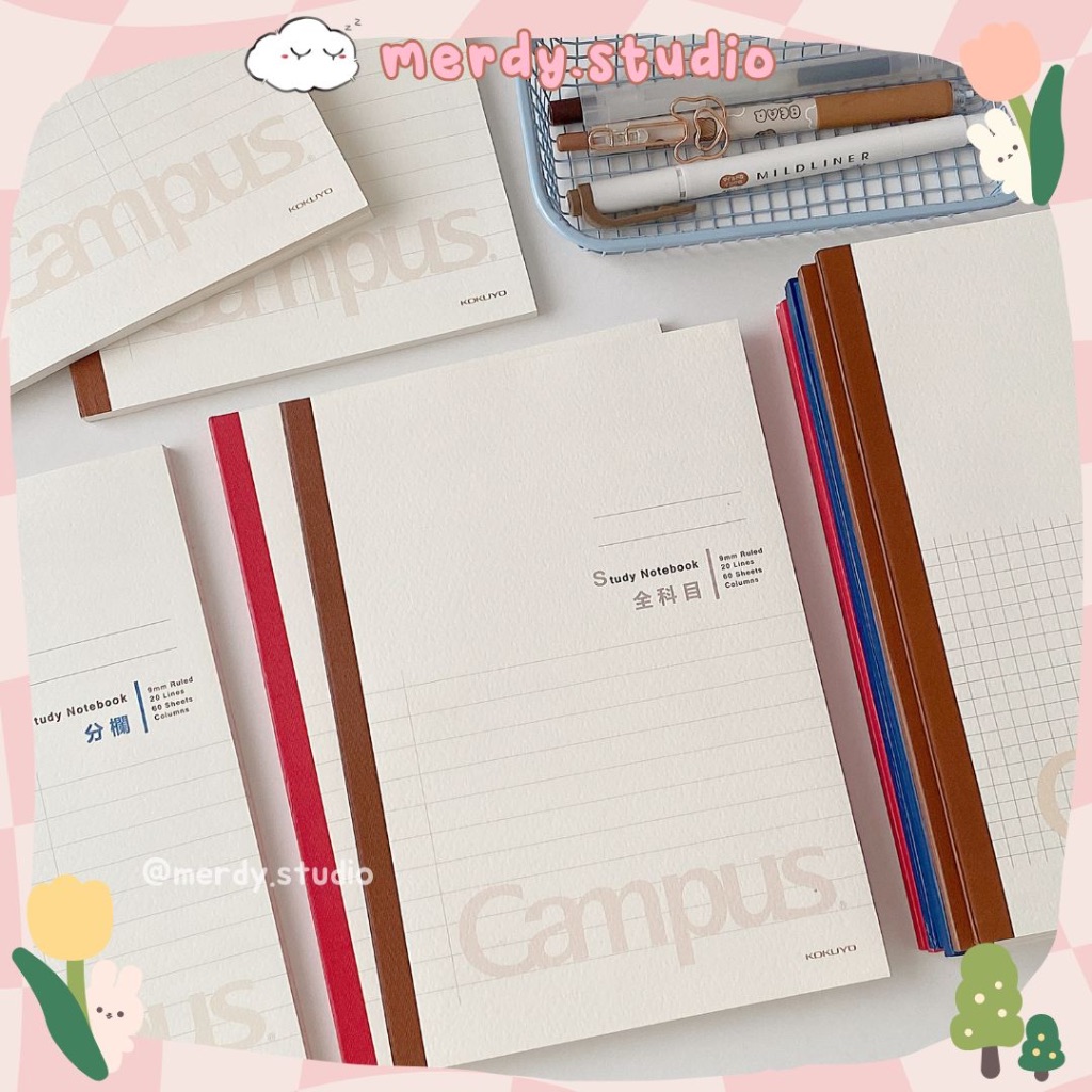 Campus Study Notebooks 120 pages with spine stickers | Shopee Malaysia