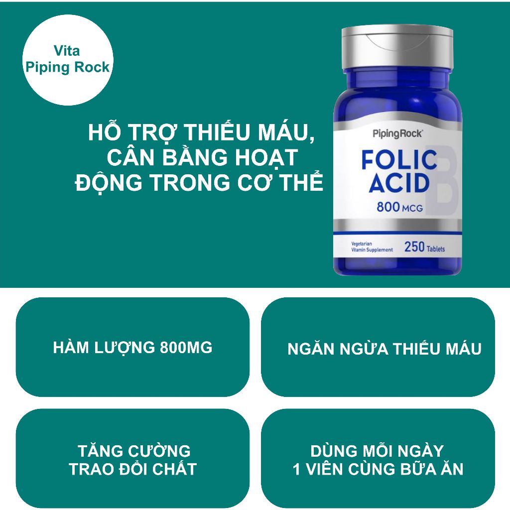Puritan's Pride Folate 800mcg DFE 250 tablets | Shopee Malaysia