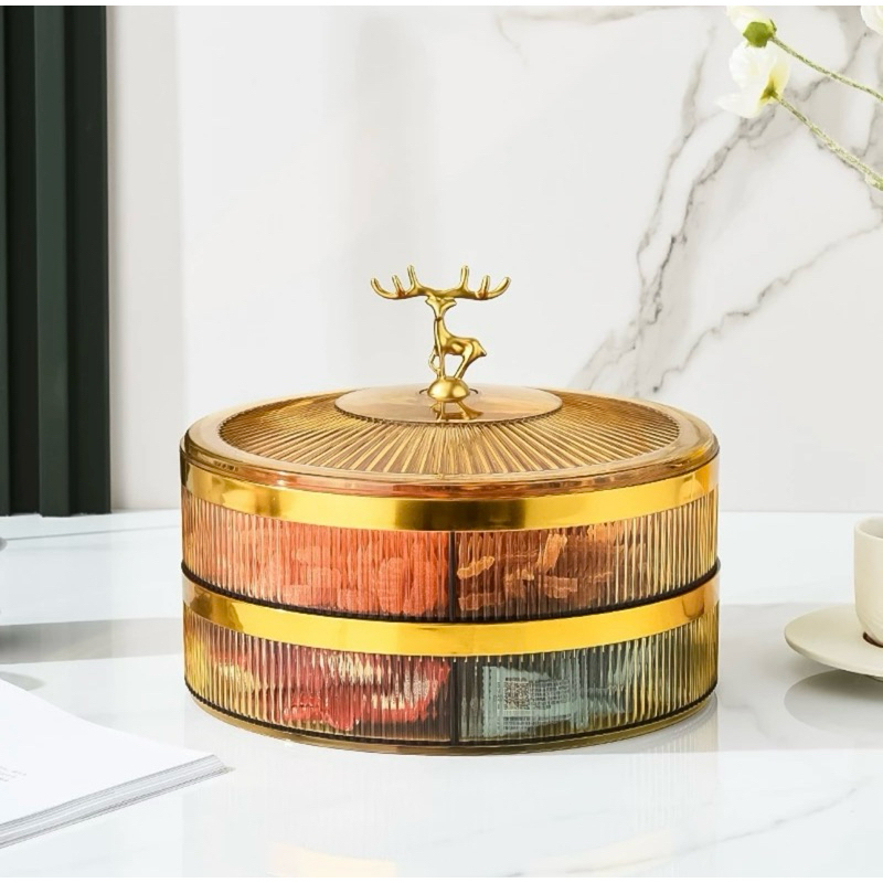 2-tier jam tray for CNY candy, CNY jam, luxury CNY storage tray ...