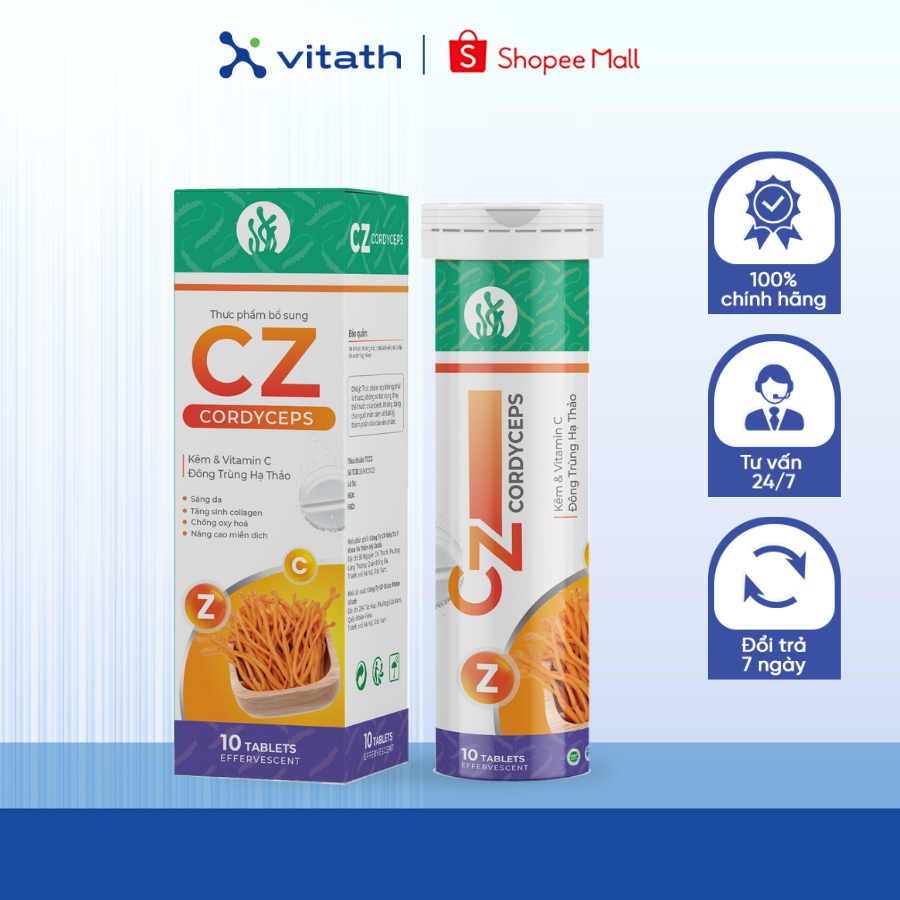 Cz Cordycep Cordyceps effervescent tablets help brighten skin, produce ...