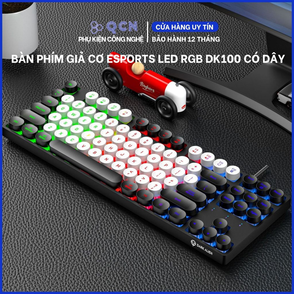Dk100 Mechanical Keyboard Feels Like A RGB Wired Mechanical Keyboard QCN | Shopee Malaysia