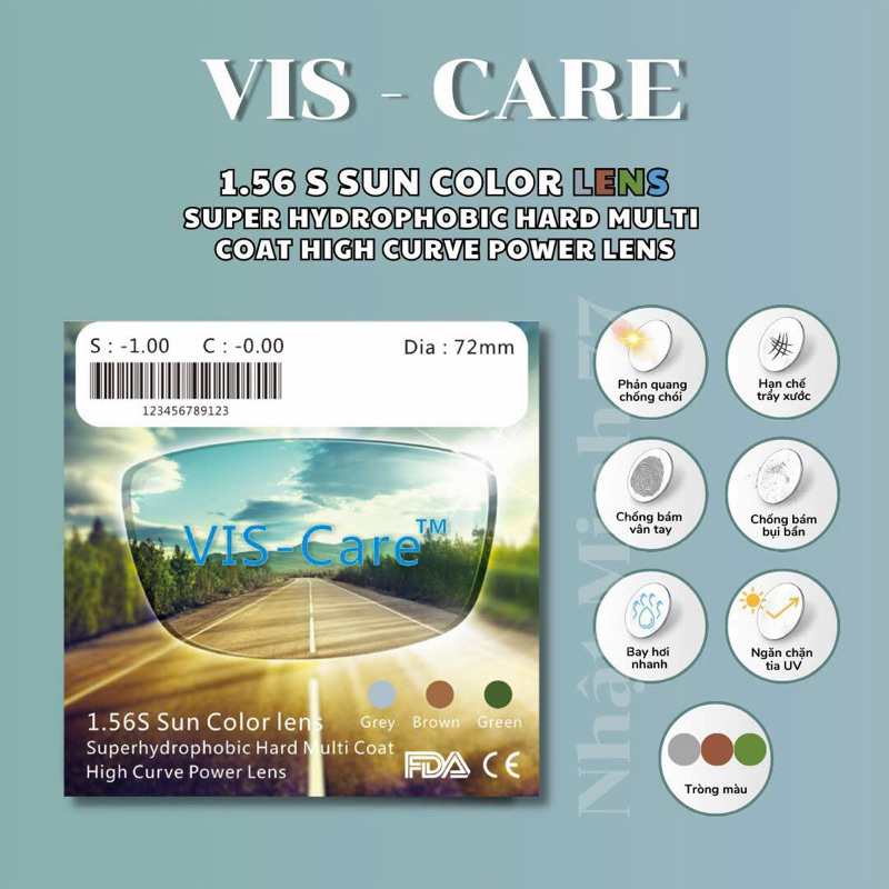 Genuine Vis-Care sunglasses lenses A Dong Eyewear | Shopee Malaysia