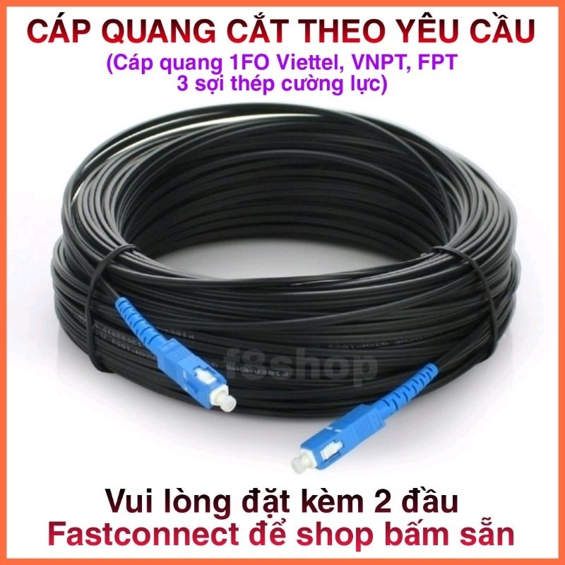 1fo fiber optic cable Viettel, VNPT, FPT cut to order (not including 2 ...