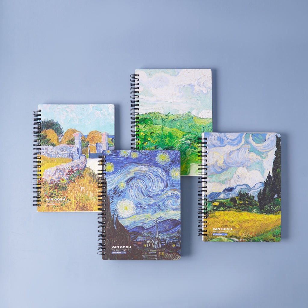 XO Spring Book A5 CLASSMATE VANGOGH, Notebook A5 Dot Grid Line Design ...