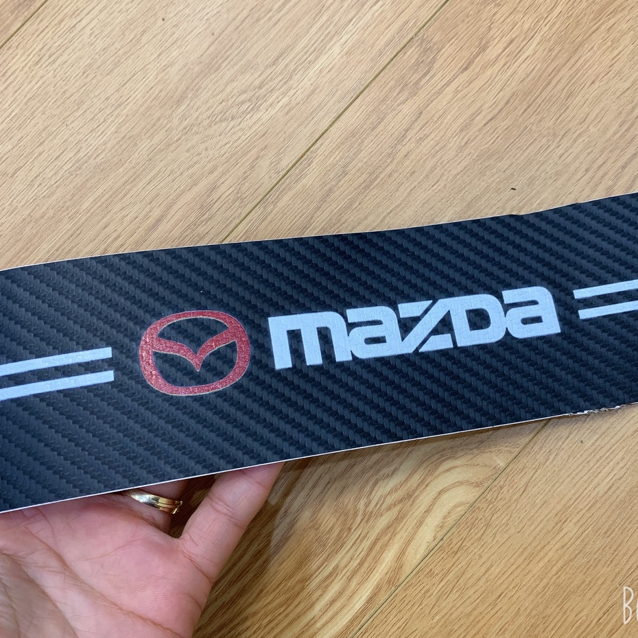 Mazda - Anti-Scratch MAZDA Logo Sticker Set to Protect Car Door Steps ...